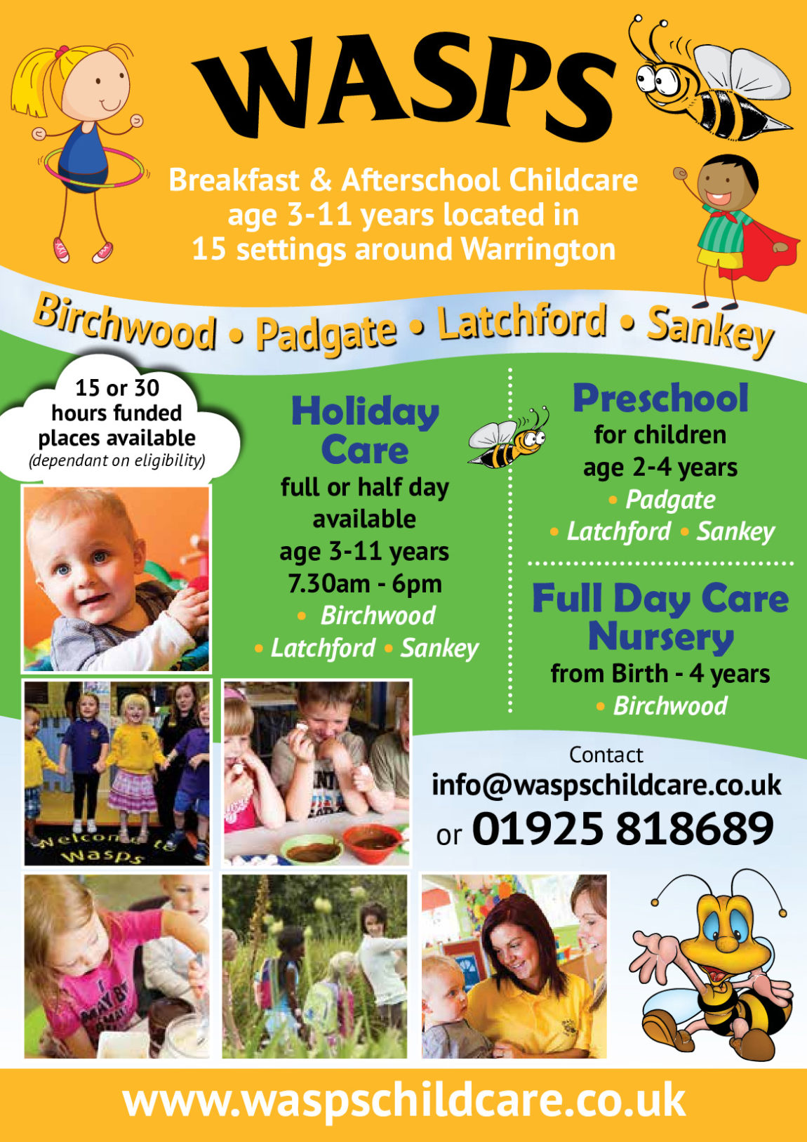 Website Update Preschool Flyer Wasps Childcare
